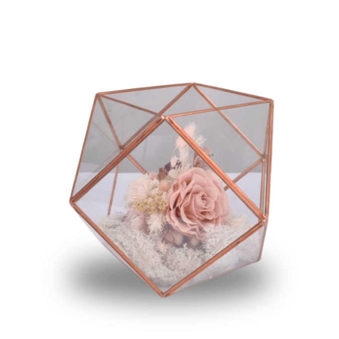 Terrarium Centrepiece medium - Pink - Flower Nation